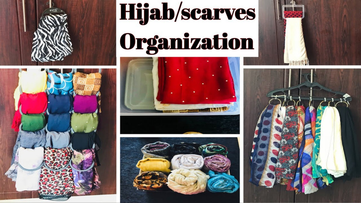 How I organise my Hijab /scarf ||DIY HIJAB STORAGE IDEAS //Dupattas ...
